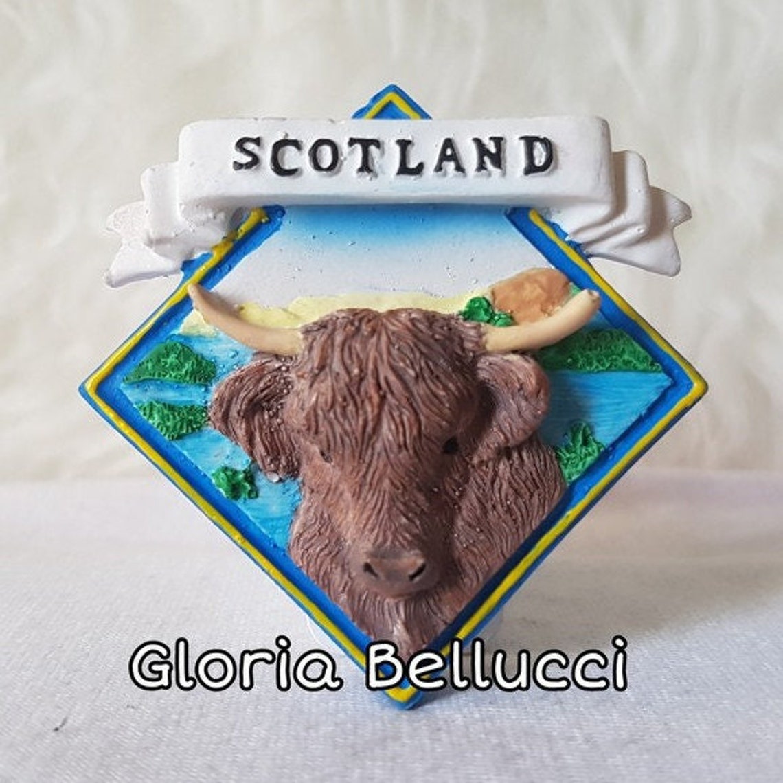 Fridge Magnet Scotland Landmark Icon Edinburgh and Stirling Castle 3D ...