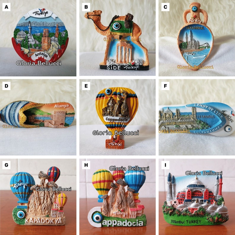 Fridge Magnet Turkey, Turkiye, Alanya, Istanbul Landmark Icon ...