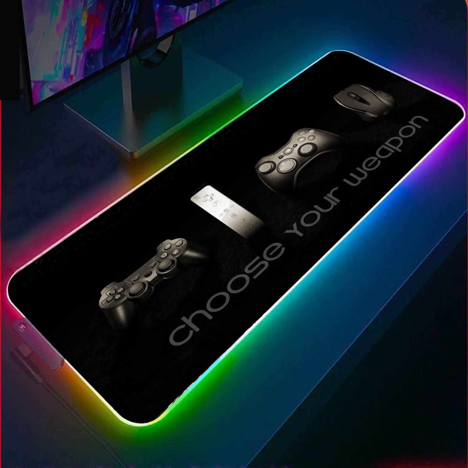Game Controller RGB Gaming Mouse Pad, RGB Desk Pad, City LED RGB Mouse ...