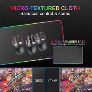 Neon Night City RGB Gaming Mouse Pad3 Patterns,japanese Architecture ...
