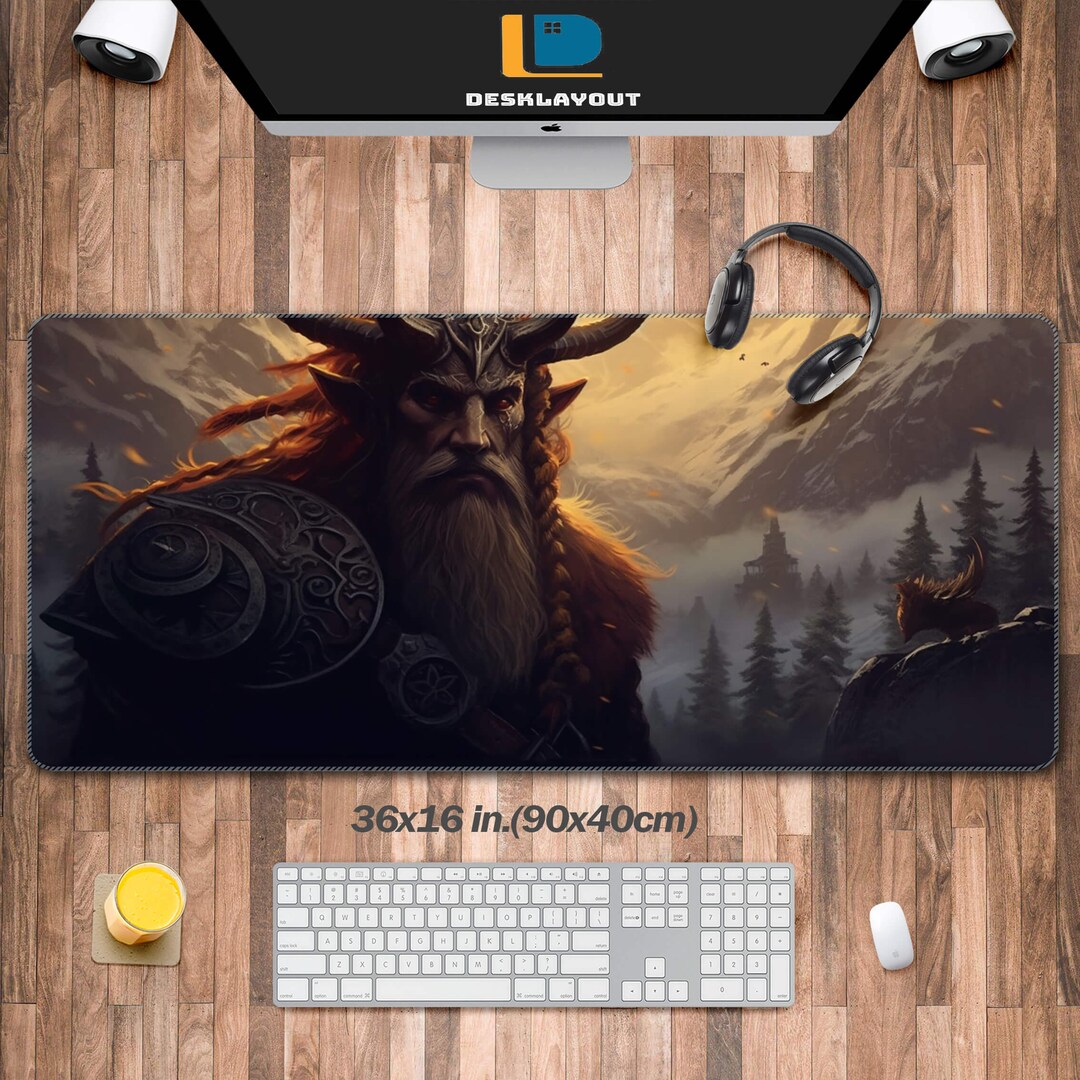 Viking Gaming Desk Padretrowave Mid Century Desk Matcomputer - Etsy