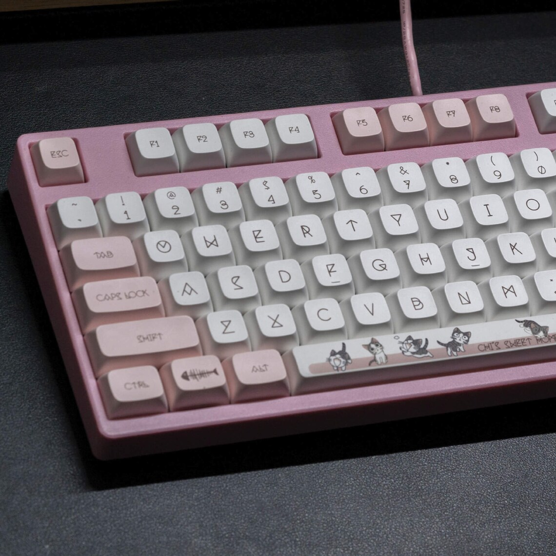 137pcs Cute Kitty Keycap Setxda Profileartisan Keycaps for - Etsy