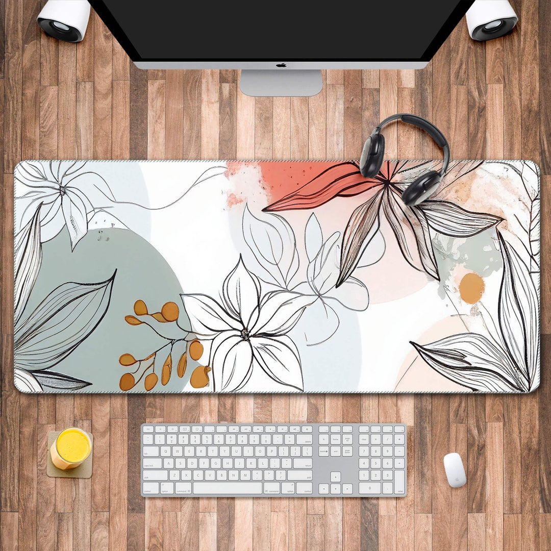 Mats on Top of Desks,large Desk Mat, Cute Boho Mousepad,abstract Mid ...