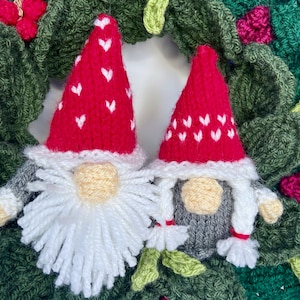 Christmas Gnome Gonk Wreath Knitting Pattern - Etsy
