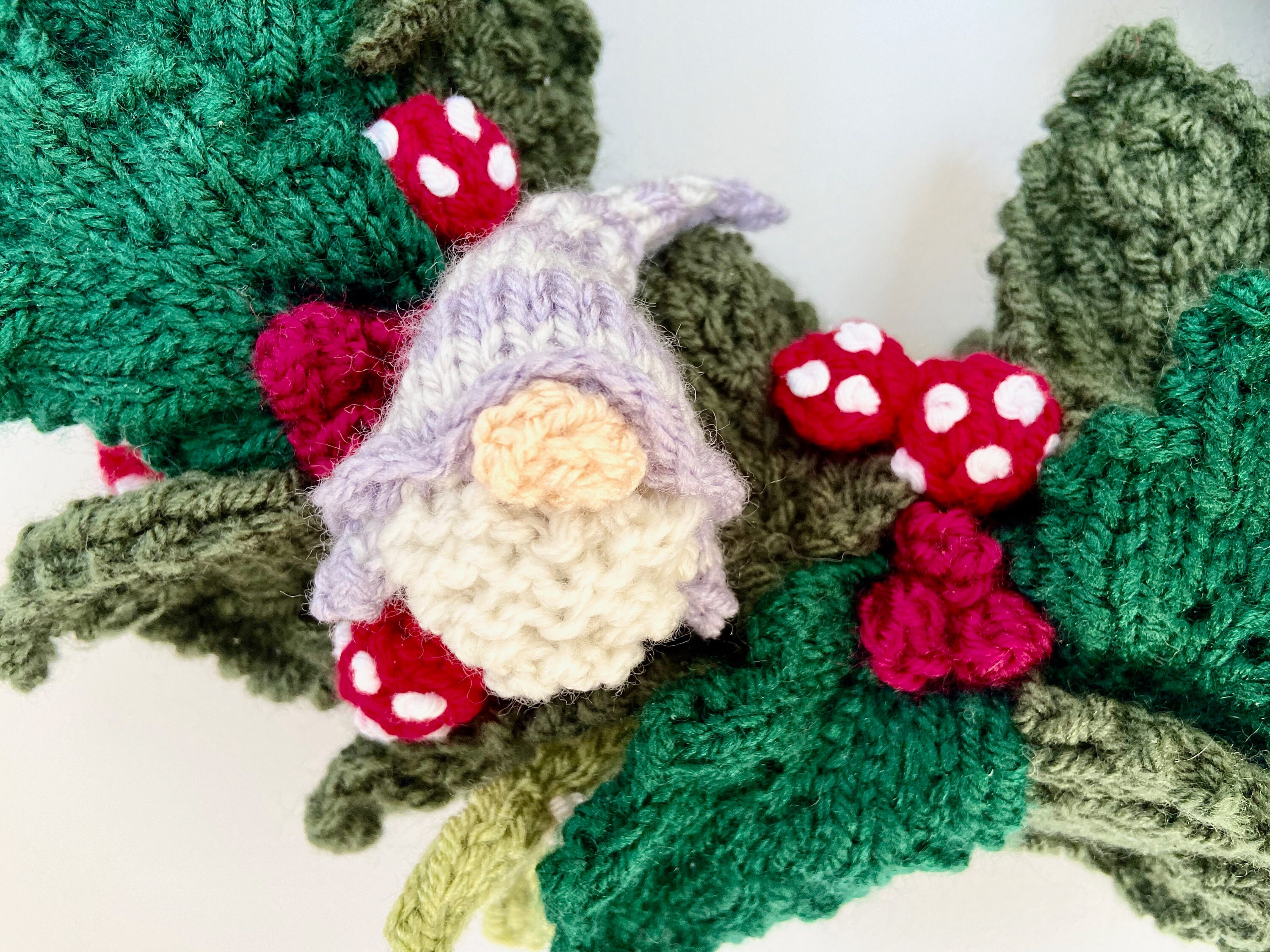 Gonk Gnome Christmas Wreath - Knitting Pattern - Etsy UK