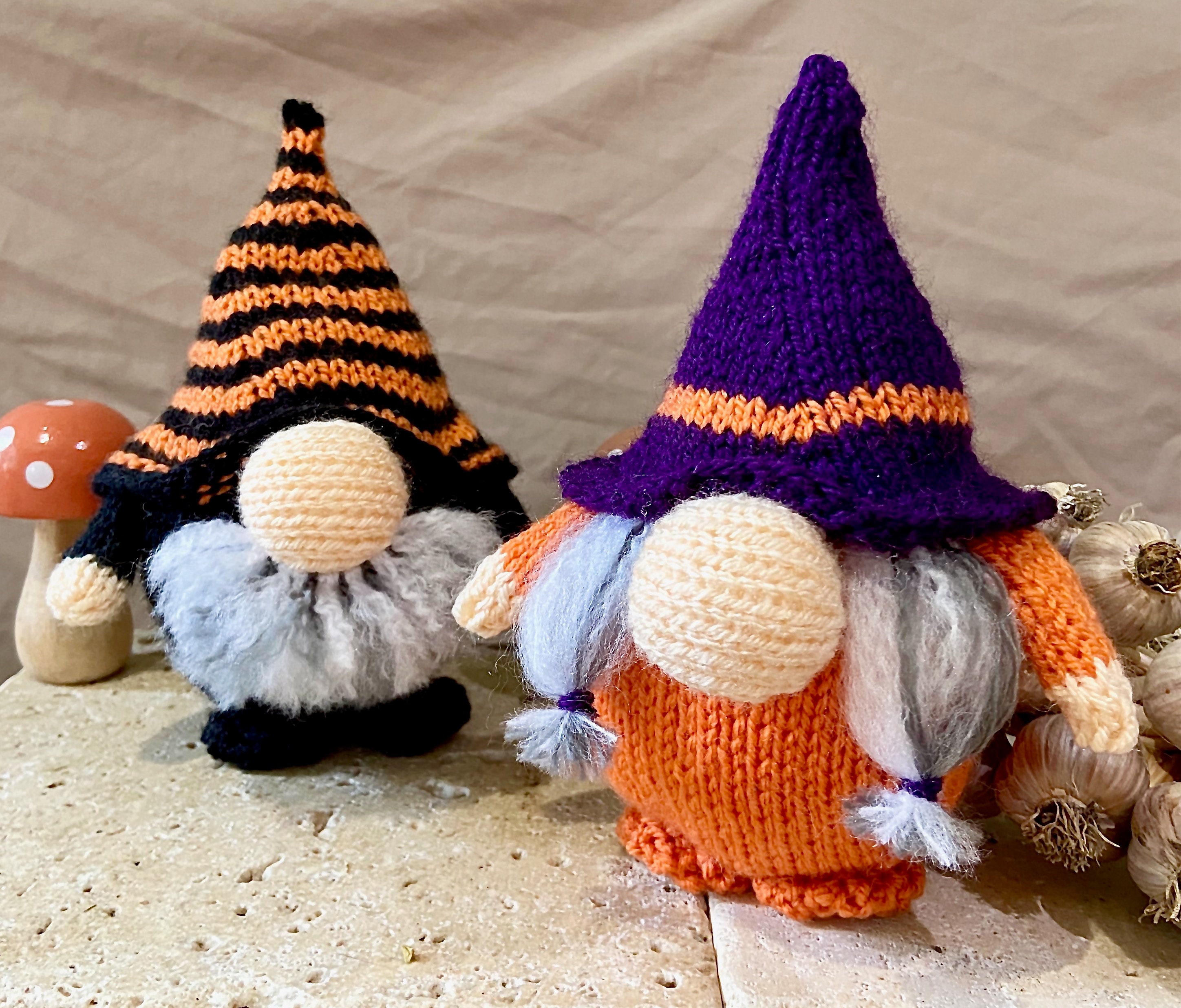 Halloween Gonks Gnomes Knitting Pattern Soft Toy Ornament Decoration - Etsy