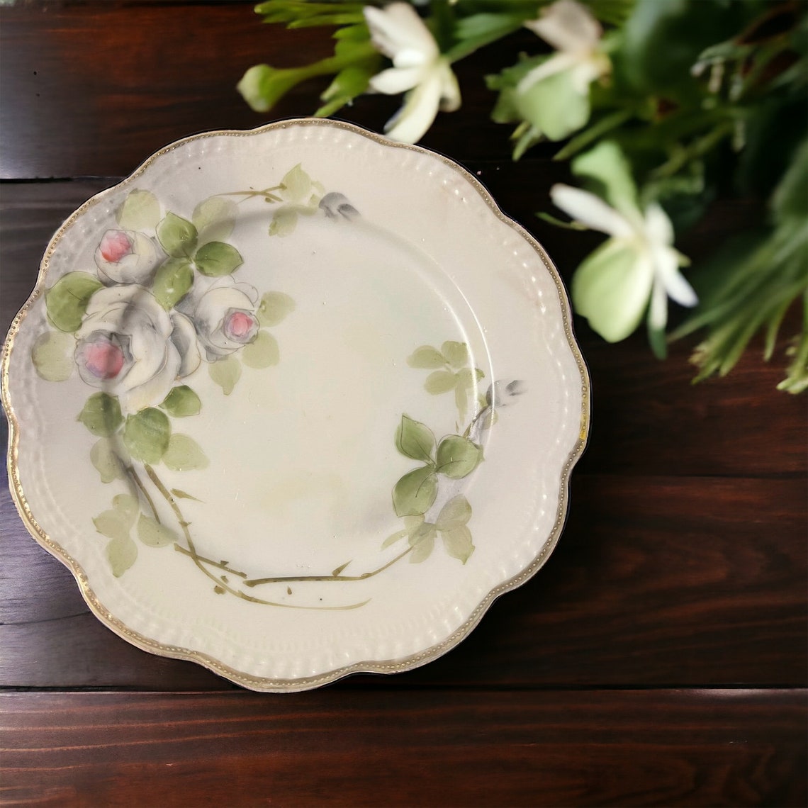 Antique Hand Painted Nippon Plate - Etsy