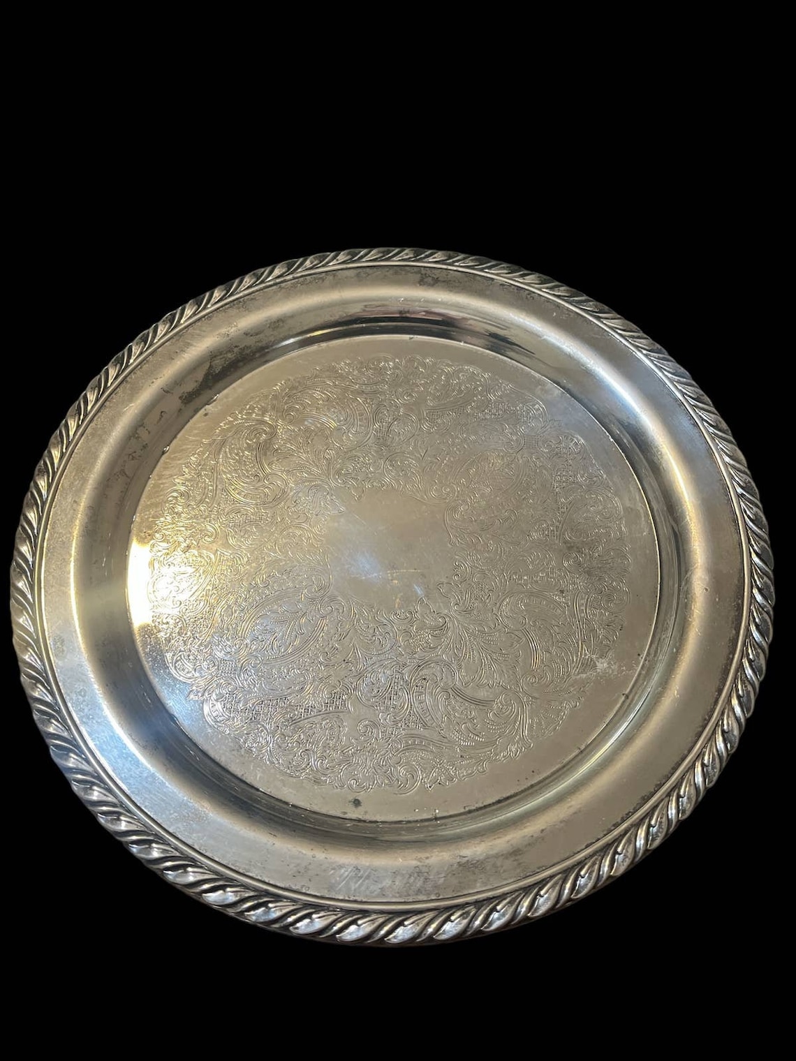 Vintage Oneida Silver Tray - Etsy
