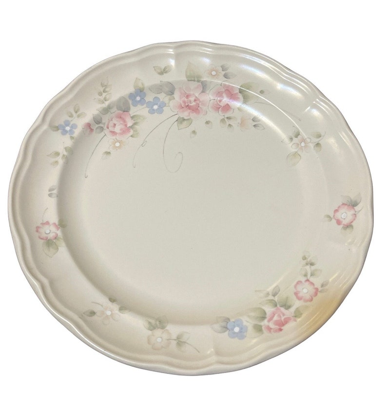 Vintage Tea Rose Pattern Dinner Plates by Pfaltzgraff - Etsy