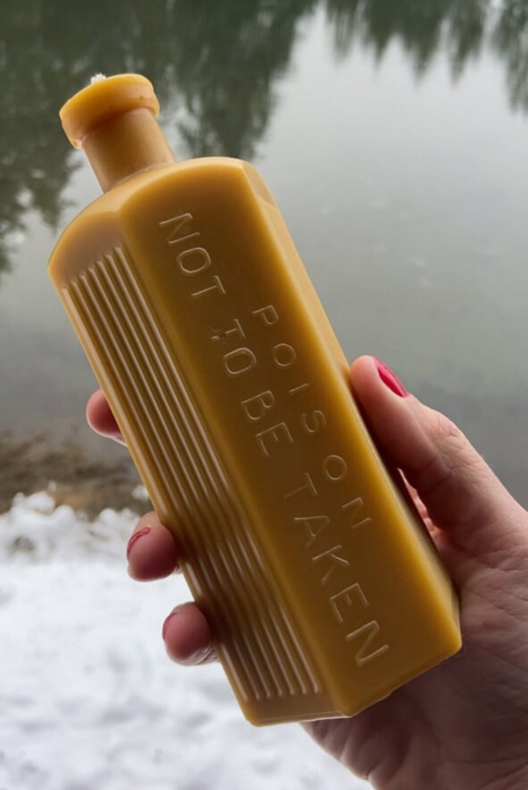 Poison Bottle Beeswax Candle - Etsy