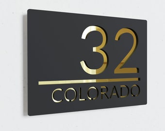 Hollow Number Sign - Etsy