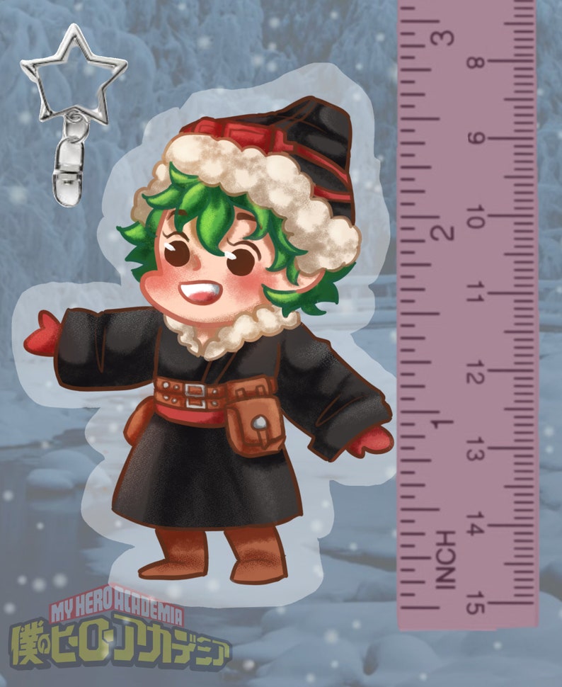 Midoriya Izuku Deku Winter AU Keychain - Etsy