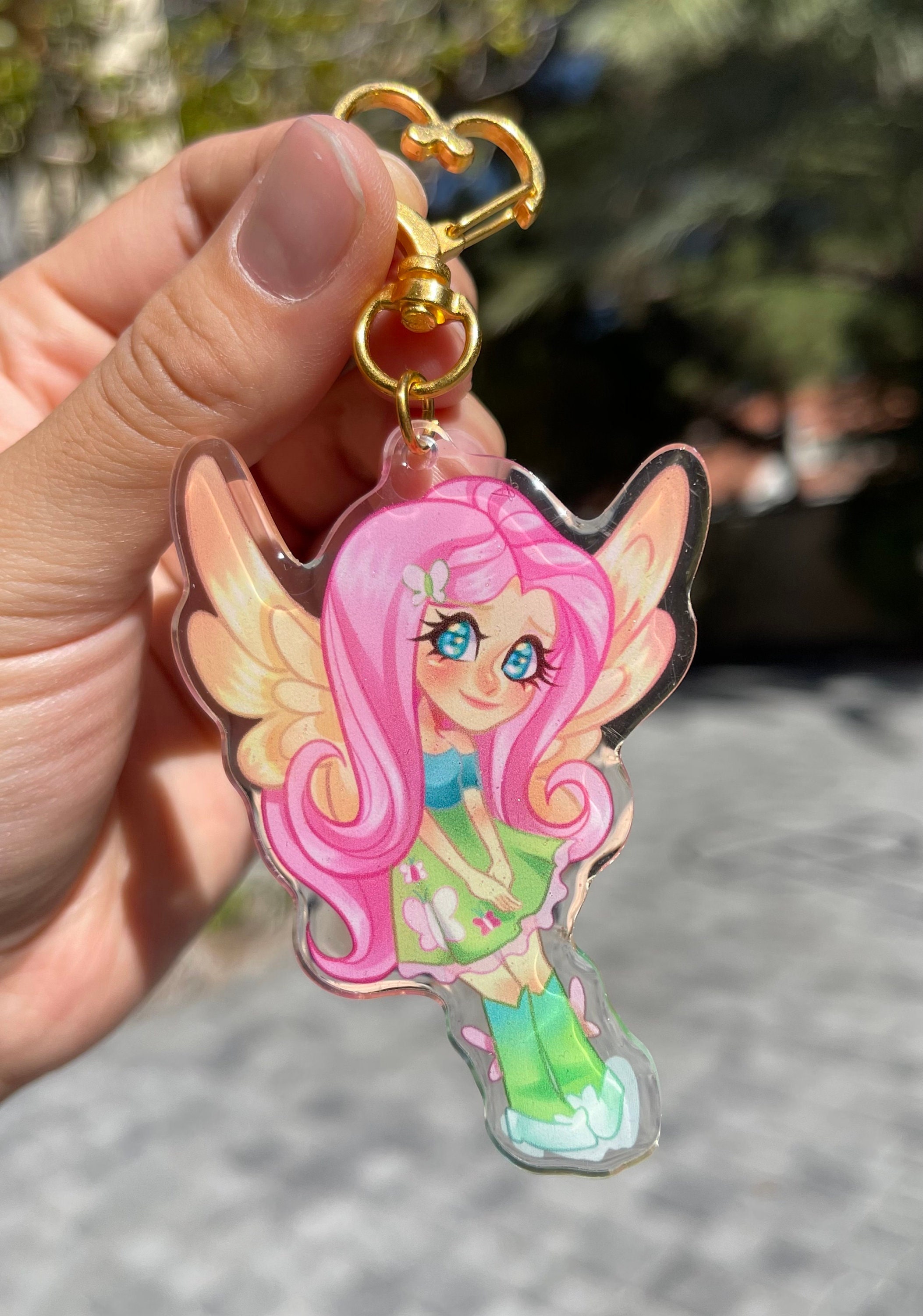 Flutter Shy My Little Pony Keychain - Etsy
