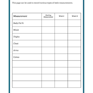 My Training Tracker | Digital Downloadable 12 Week Gym Tracker With ...
