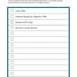 My Training Tracker | Digital Downloadable 12 Week Gym Tracker With ...