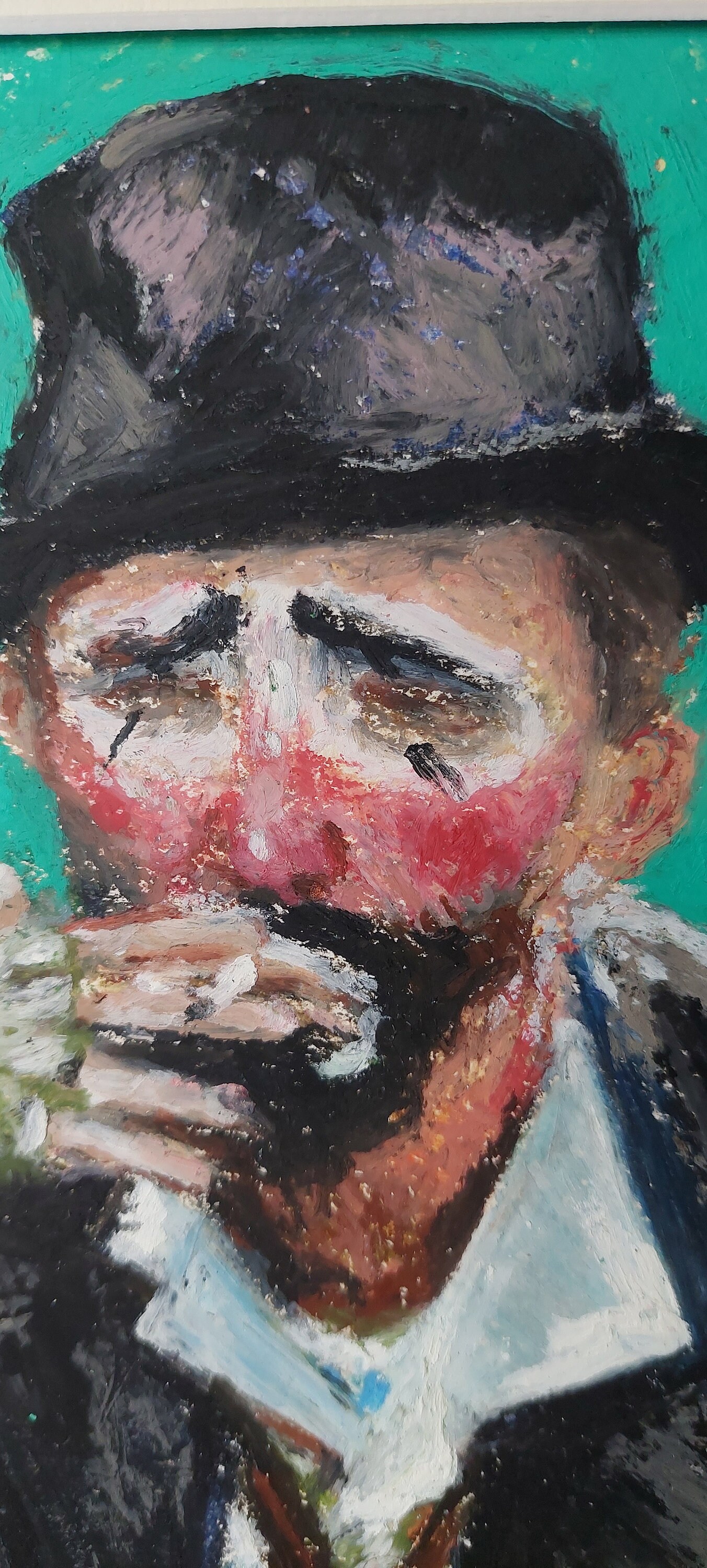 Oil Pastel Drawing,pastel Art,sad Clown - Etsy