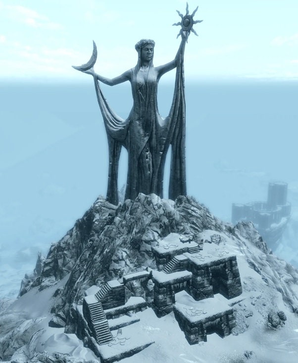 Skyrim Shrine of Azura Skyrim Statue Azura Statue Daedric Shrine the Elder Scrolls Dragonborn ...