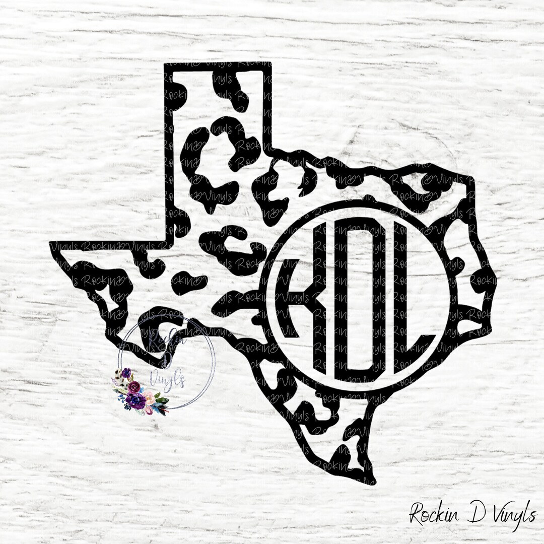 Customizable | Leopard Texas | Car Decal | Cup Decal | Vinyl Decal ...