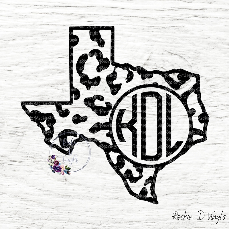 Texas Monogram - Etsy