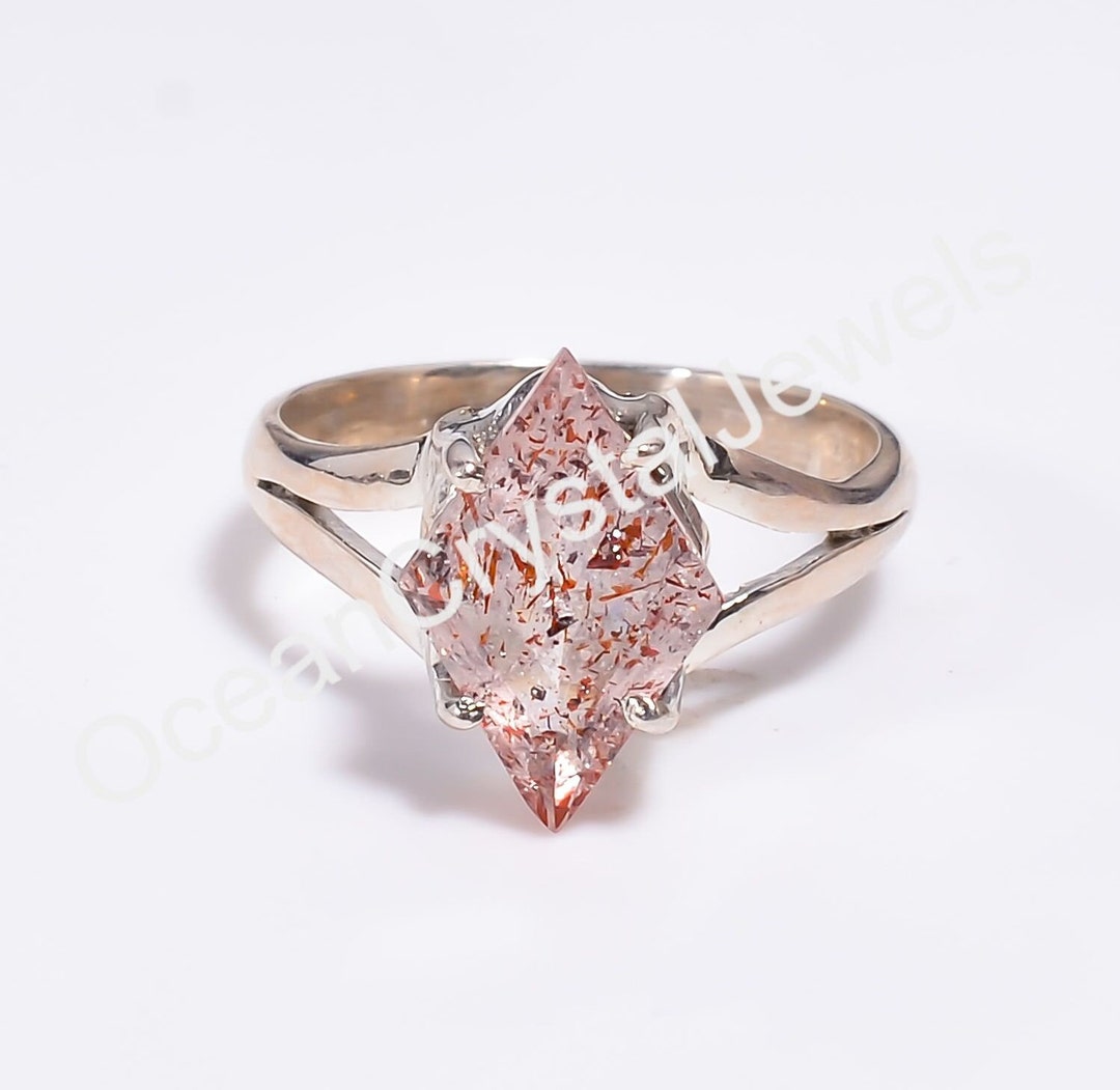 Natural Super Seven Ring, 925 Sterling Silver Jewelry, Lepidocrocite ...