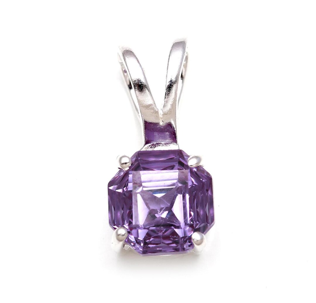 Color Changing Alexandrite Octagon Pendant, 925 Sterling Silver ...