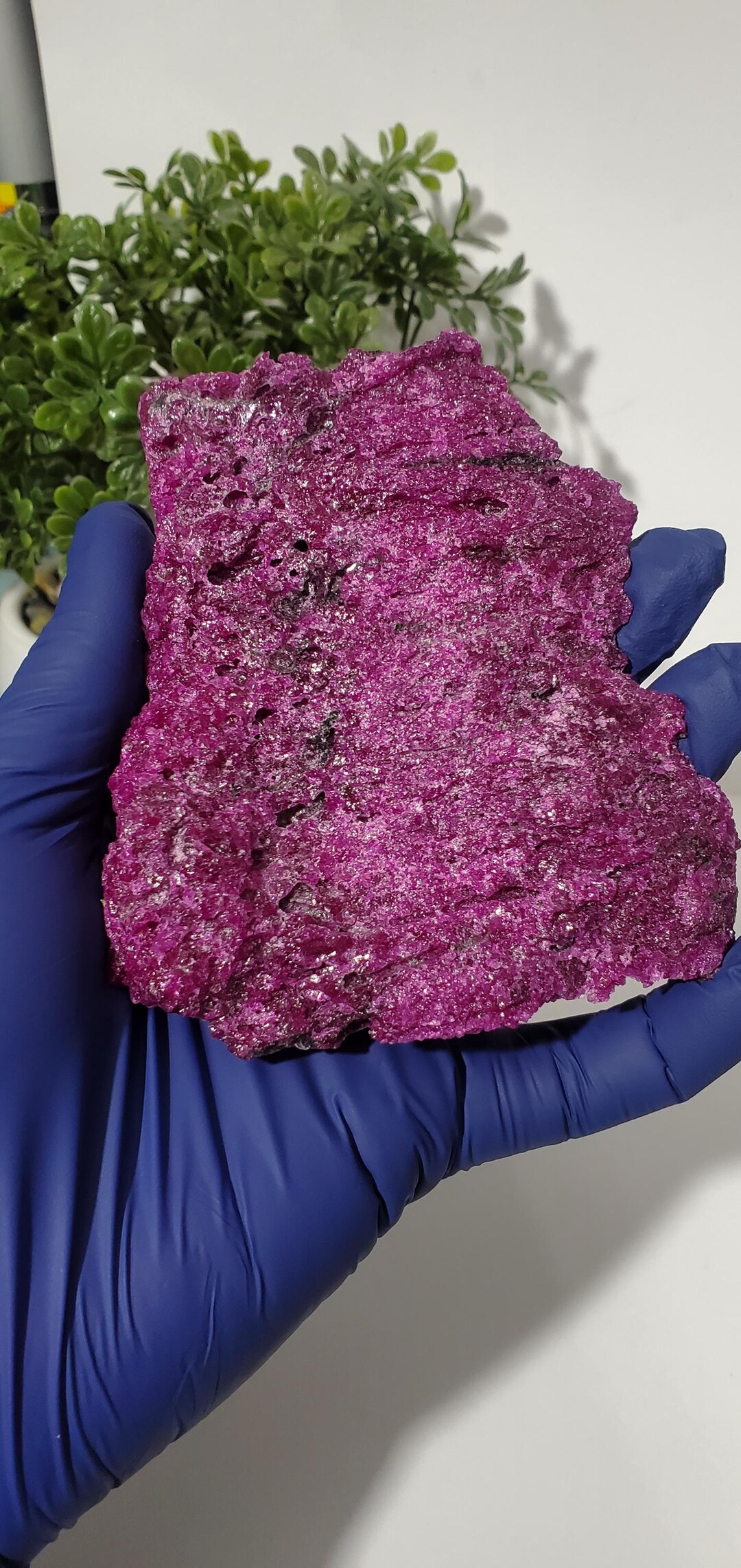 Ruby Crystal Honeycomb Freeform, UV Reactive 222grams - Etsy