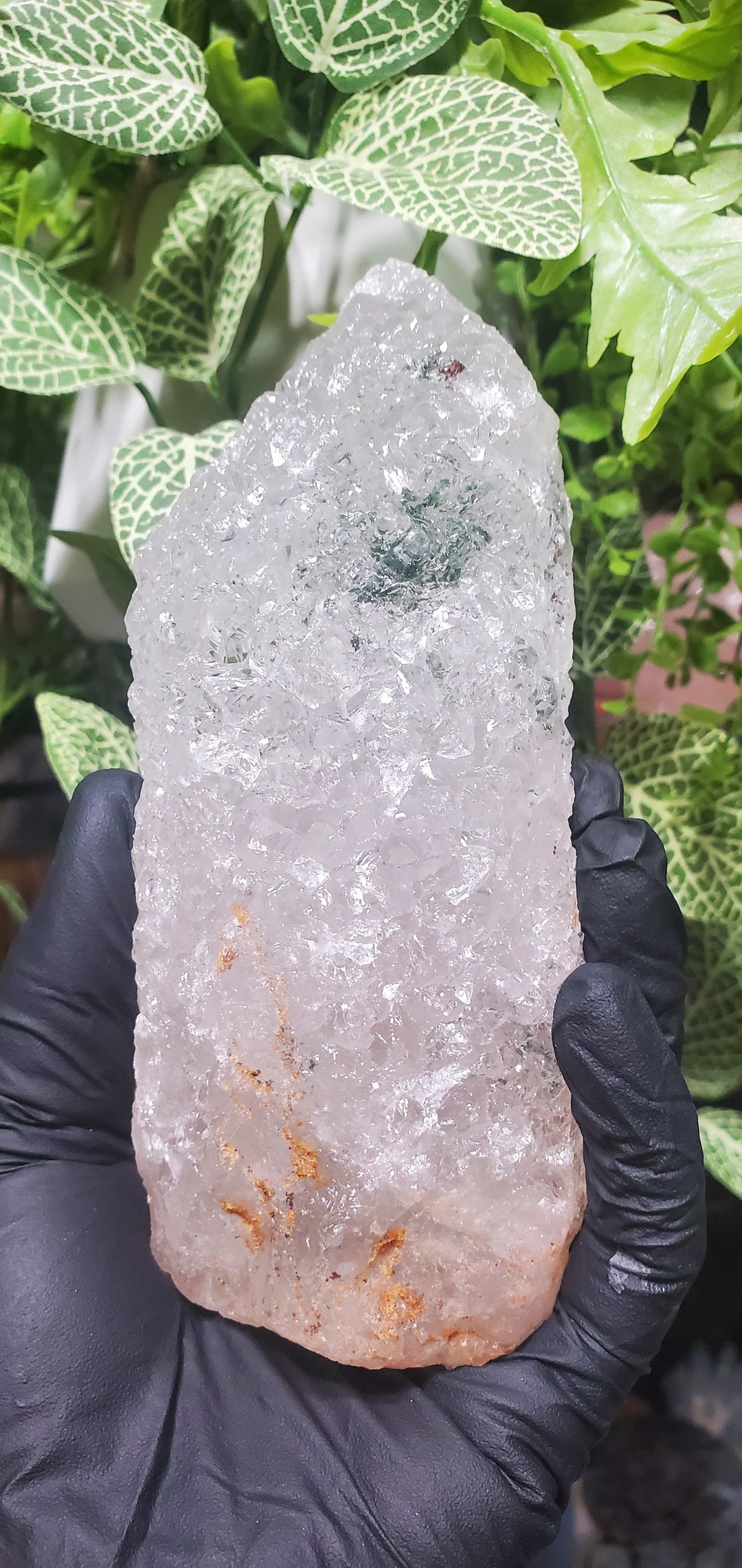 Nirvana Quartz Rare Himalaya Interference Crystal Point Specimen, Ice ...