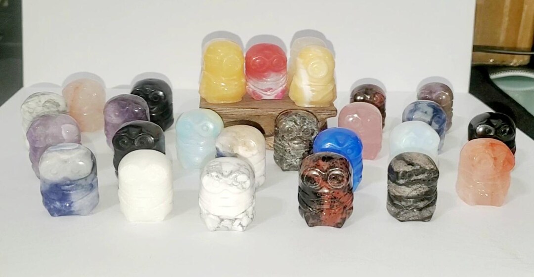Small Minion Crystal Carving 1pc ,crystal Gemstones 1" - Etsy