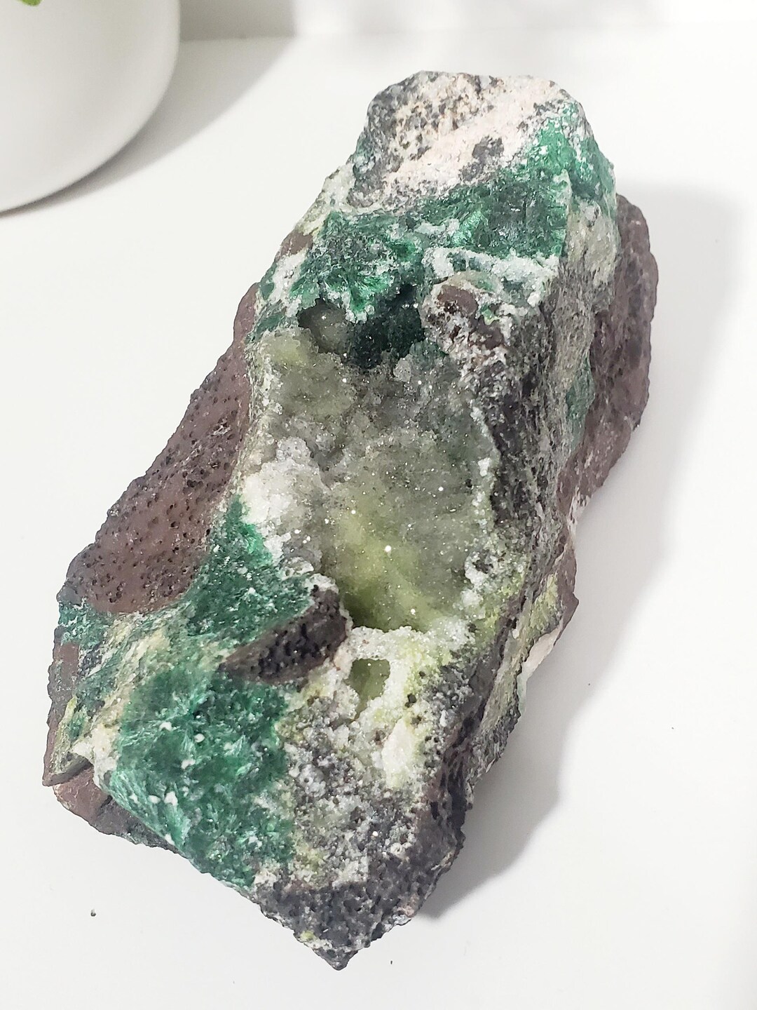 Malachite With Quartz on Matrix 462g, Congo - Etsy
