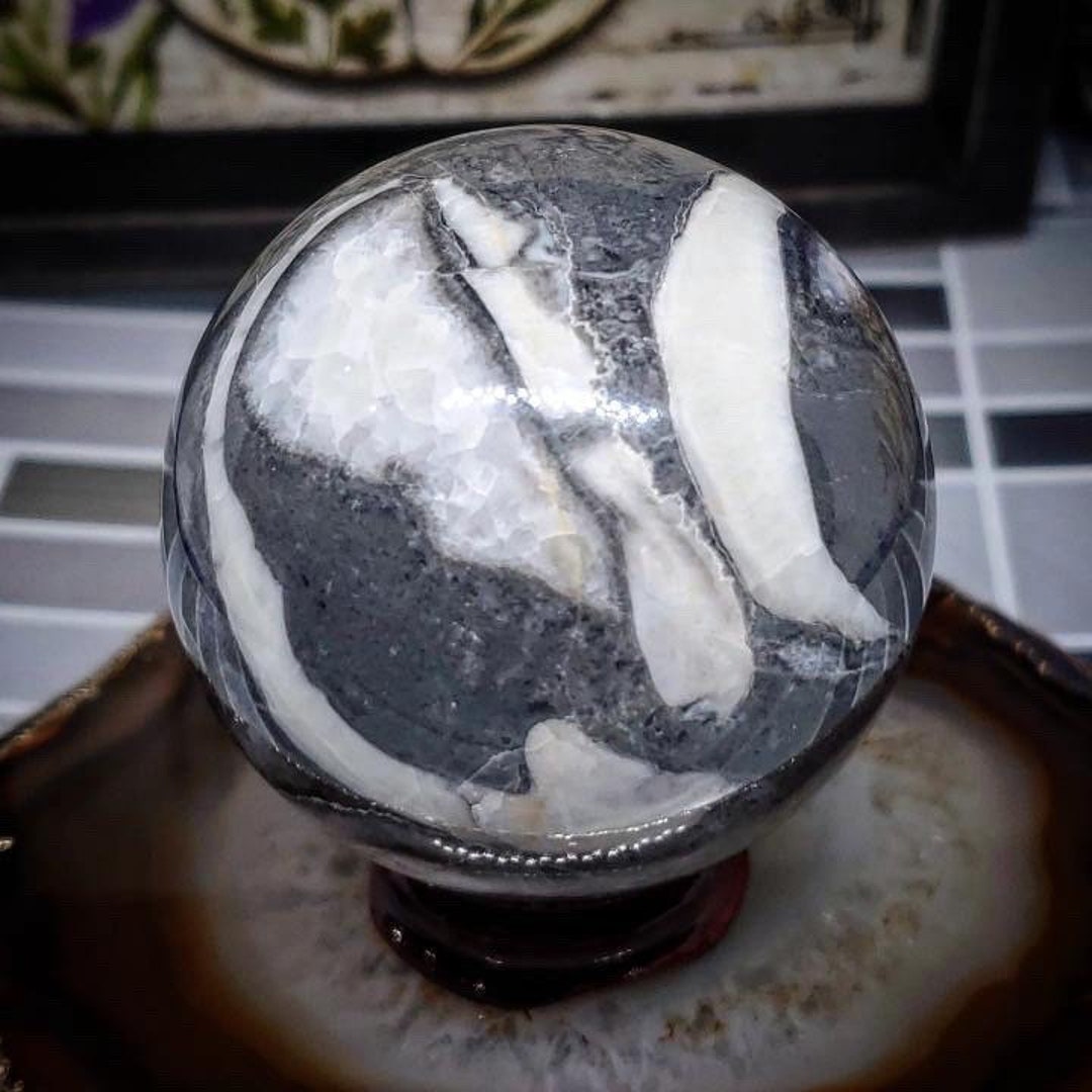 Thousand Eye Stone Stone Crystal Ball Quartz ,thousand Eye 215g (54mm ...