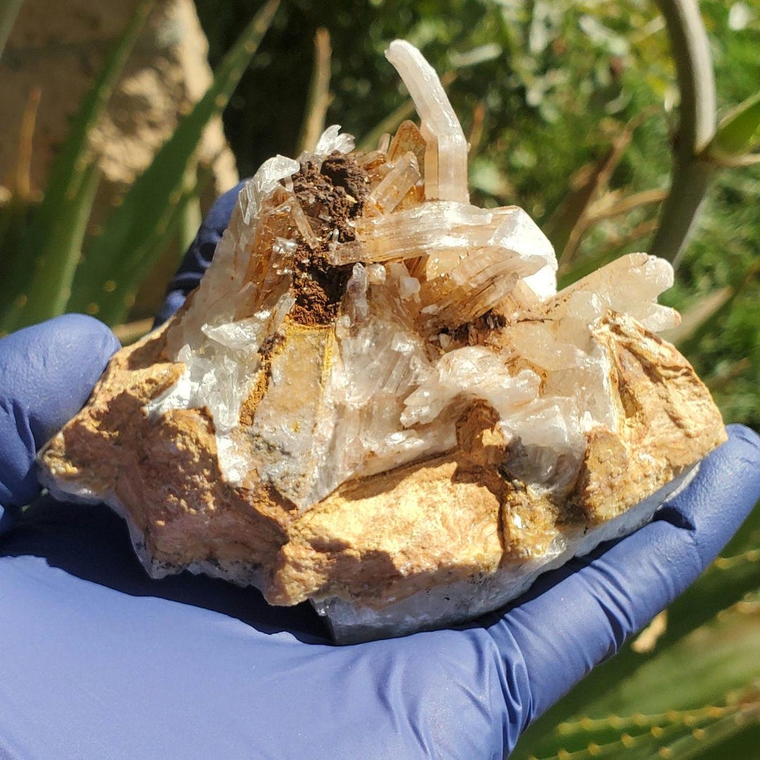 Rare Red Selenite Specimen With Hematite Inclusions – 260g of Natural ...
