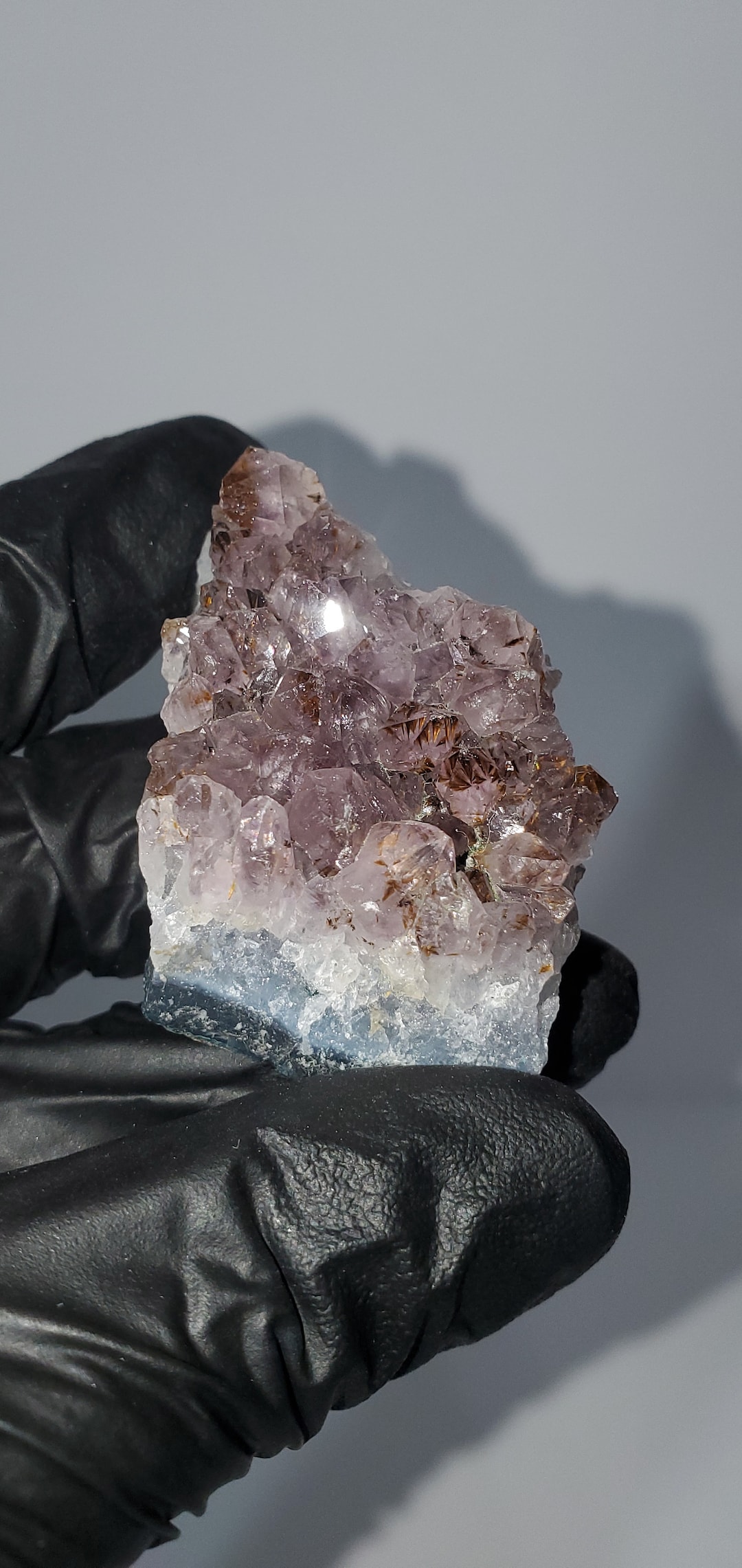 Rutile Amethyst Crystal Cluster From Brazil/ Rutilated / Cacoxenite ...