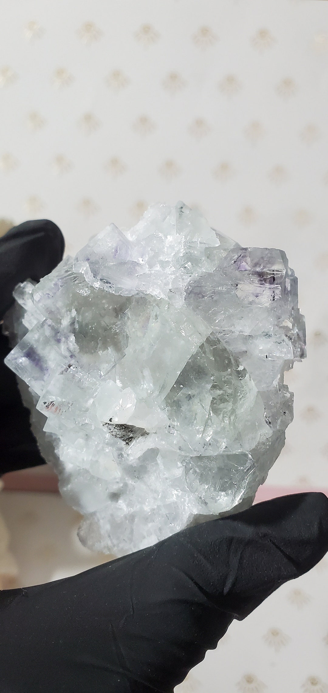 Clear Cubic Flourite 202g Cubic Fluorite Specimen With Strong Rainbows ...