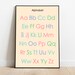 PASTEL Alphabet Poster Education Learning | Alphabet Chart for ...