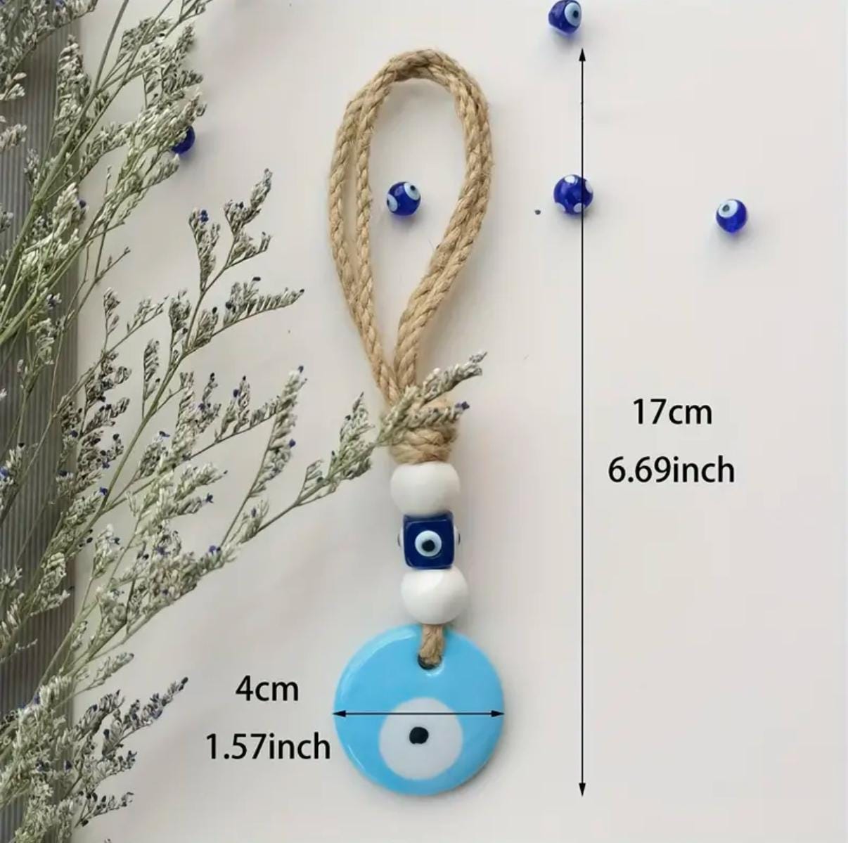 Evil Eye (mati) Rope Pendant - Etsy