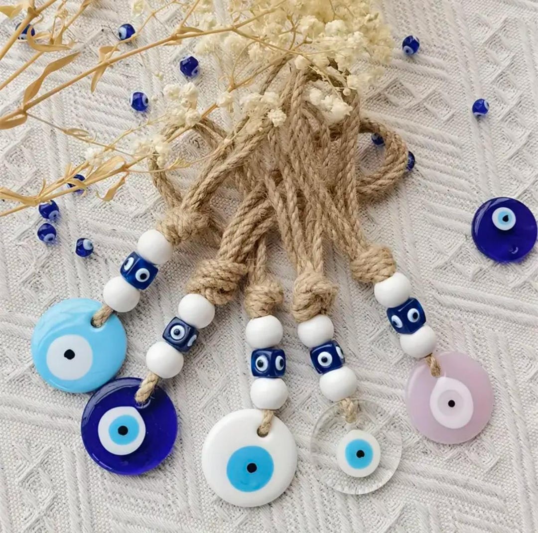 Evil Eye (mati) Rope Pendant - Etsy