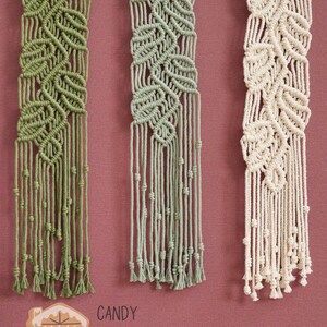 Narrow Leaves Wall Art Macrame Wall Hanging Minimalist Wall - Etsy