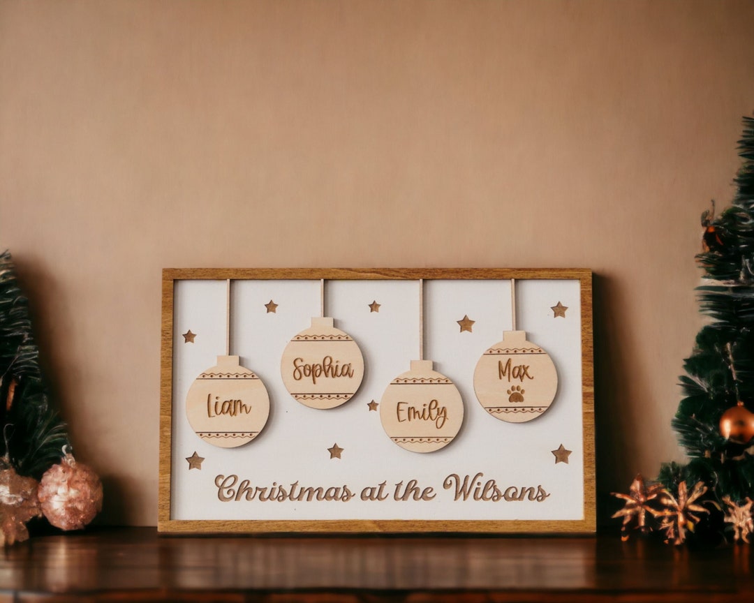 Family Christmas Sign, Family Christmas, Grandma Gift, Christmas ...