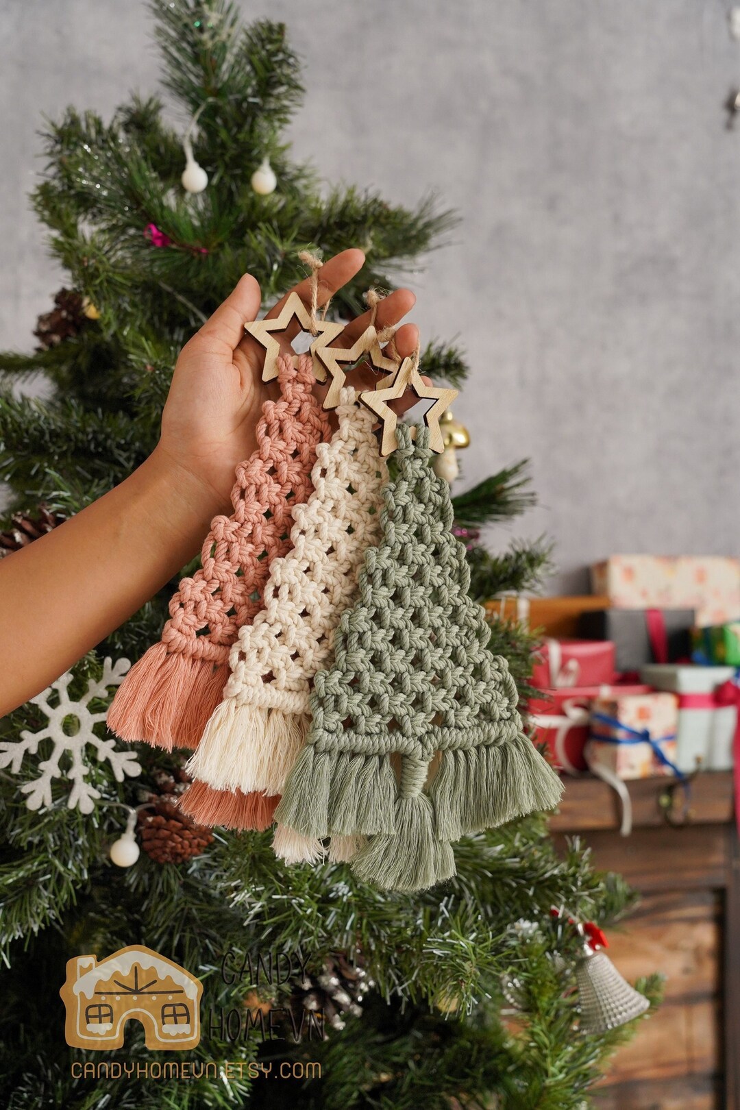 Modern Christmas Tree Wall Hanging Modern Festive Wall Art - Etsy UK