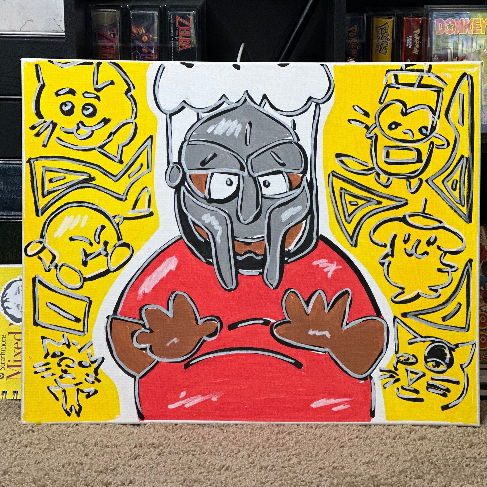 1/1 Handpainted MF DOOM CHEF Painting 16x20in - Etsy