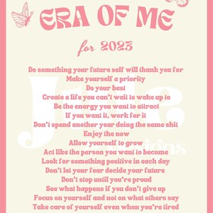 A New Era of Me Print New Year Eve Resolutions Preppy Room - Etsy
