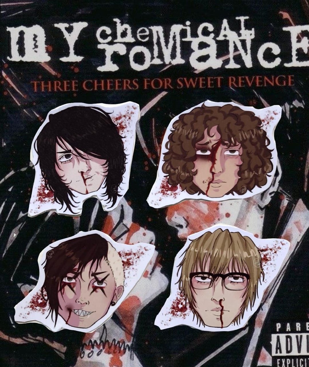 MY CHEMICAL ROMANCE (revenge!) Stickers - Etsy