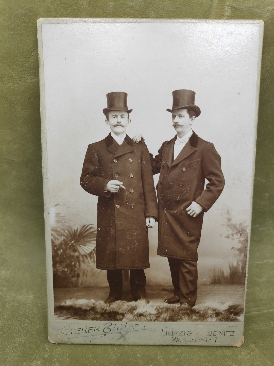 Early 1900s Photo - Two Men in Top Hats Antique Photograph Old Photos ...