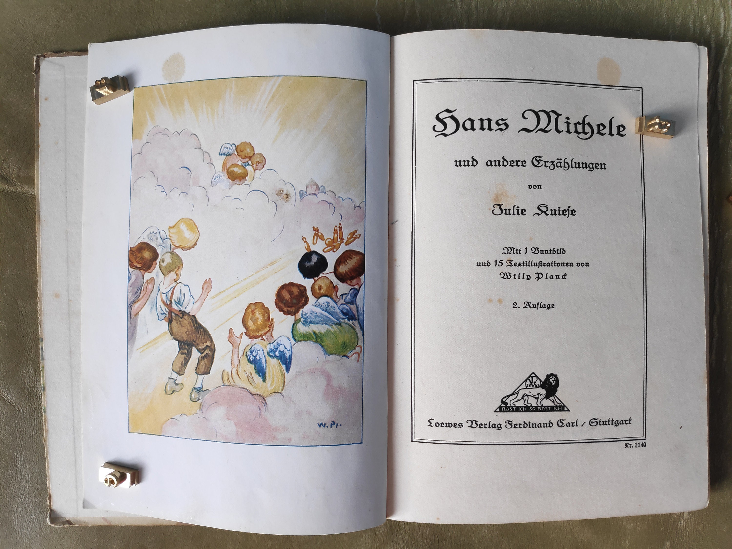 Antique Children's Book of the 1930s in German Hans Michele Und Andere ...