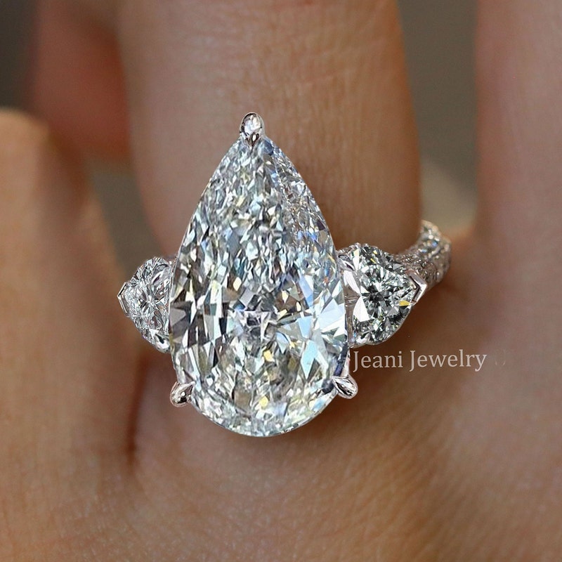 Large Diamond Ring - Etsy