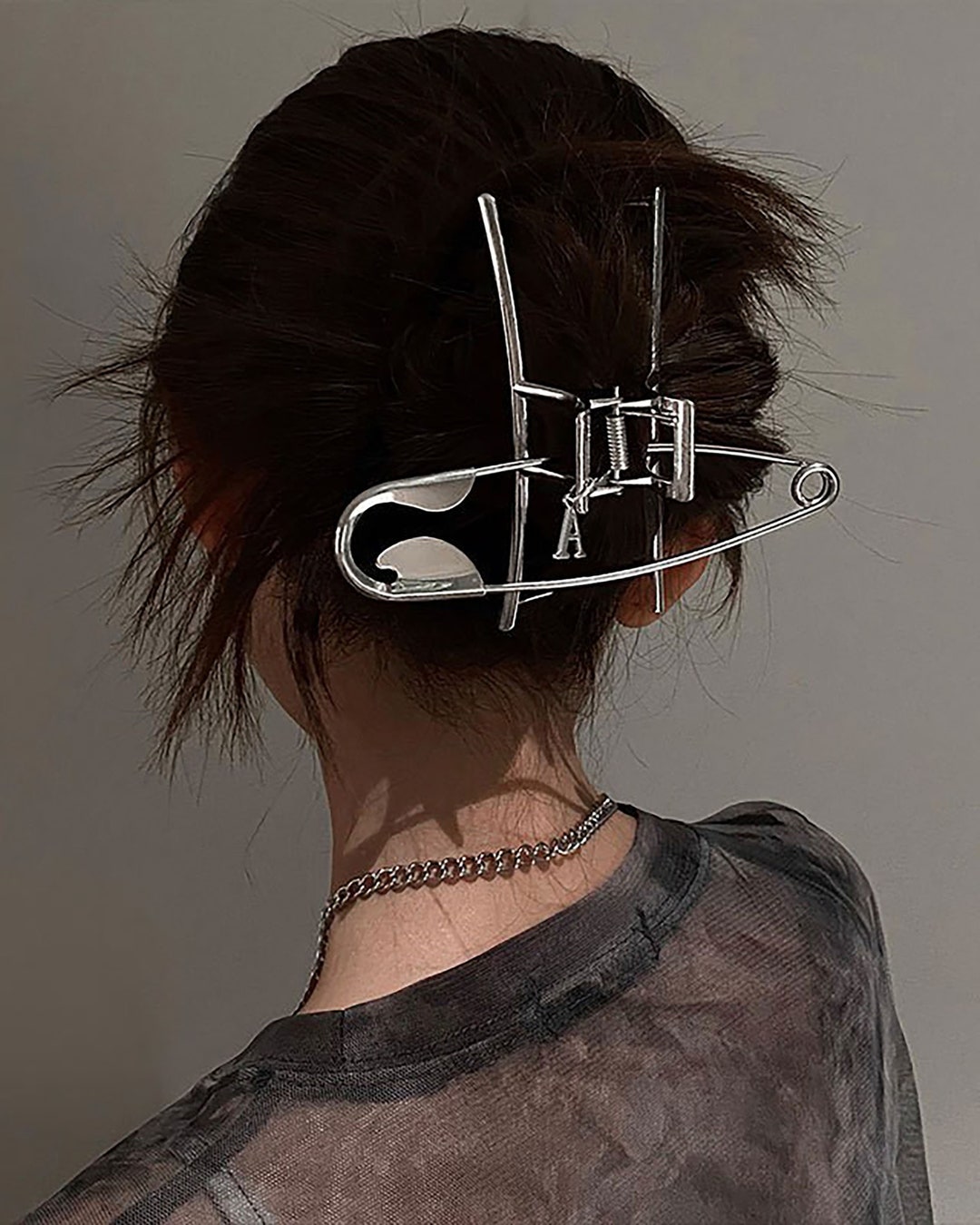 Ins Style Pin Personality Hair Claws Metal Plate Hairpin - Etsy