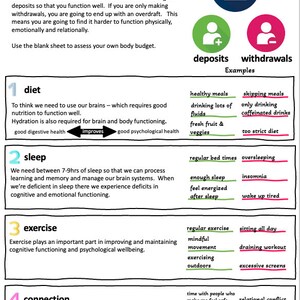 Body Budget (PDF & Editable PPT) - Etsy