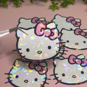 Hello kitty stickers - Etsy