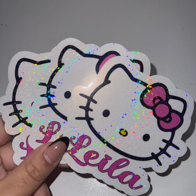 Kitty Hello Stickers - Etsy
