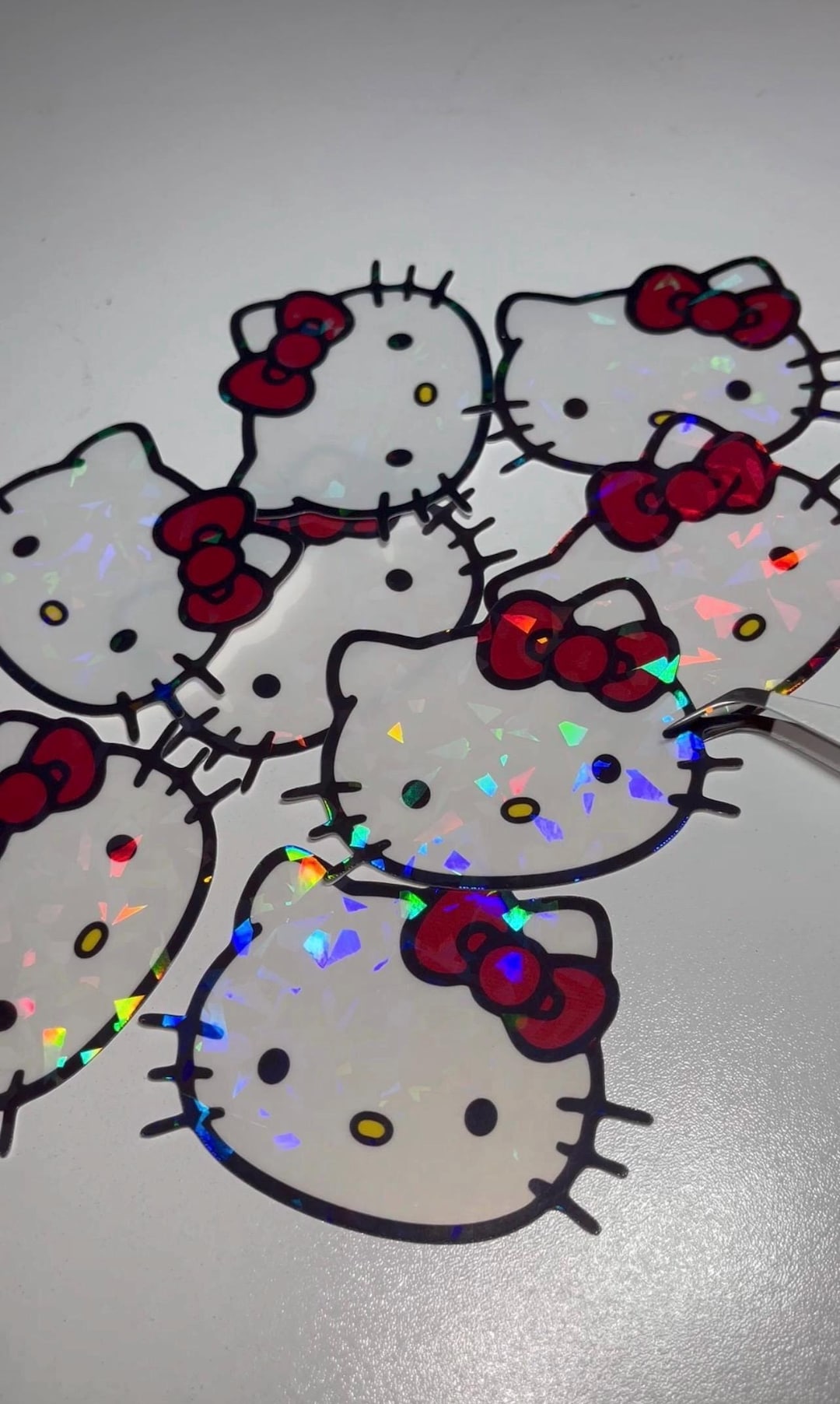 Hello Kitty Stickers | Vinyl Decal | Waterproof | Holographic | Trendy ...